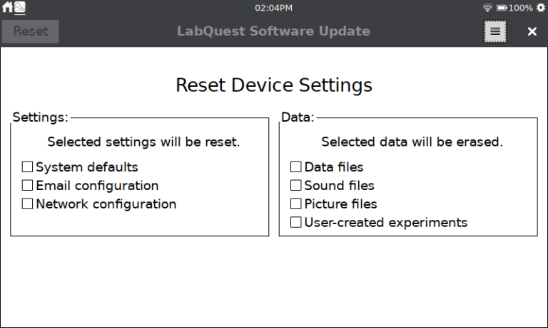How can I restore factory settings to my LabQuest 3? – Technical ...