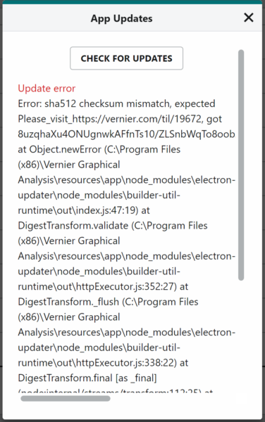 Graphical Analysis fails to update on Windows – Technical Information ...