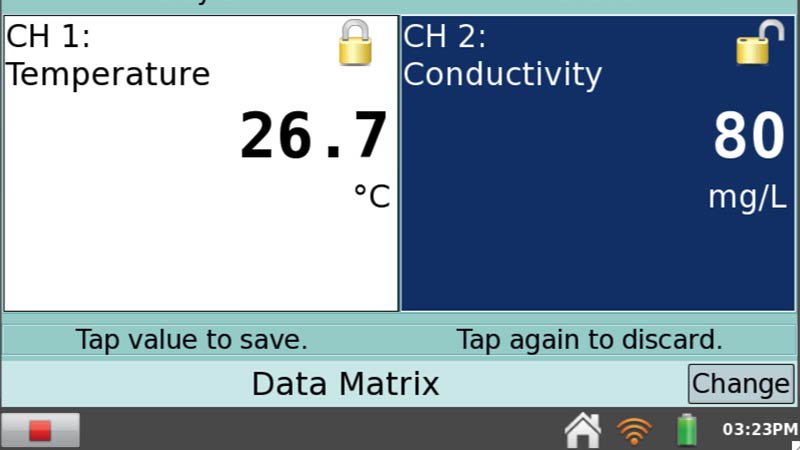 Data Matrix with LabQuest 2