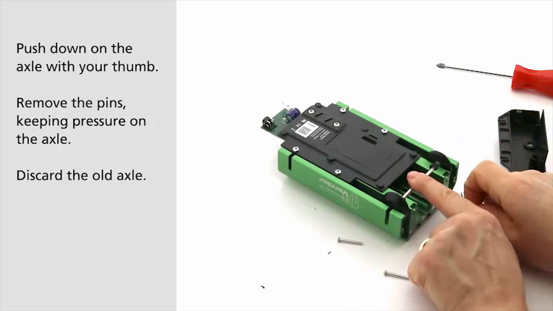 Replacing the Axles on a Motion Encoder Dynamics Cart